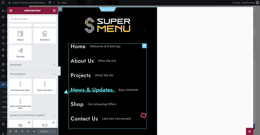 Home - Super Floating And Side Menu